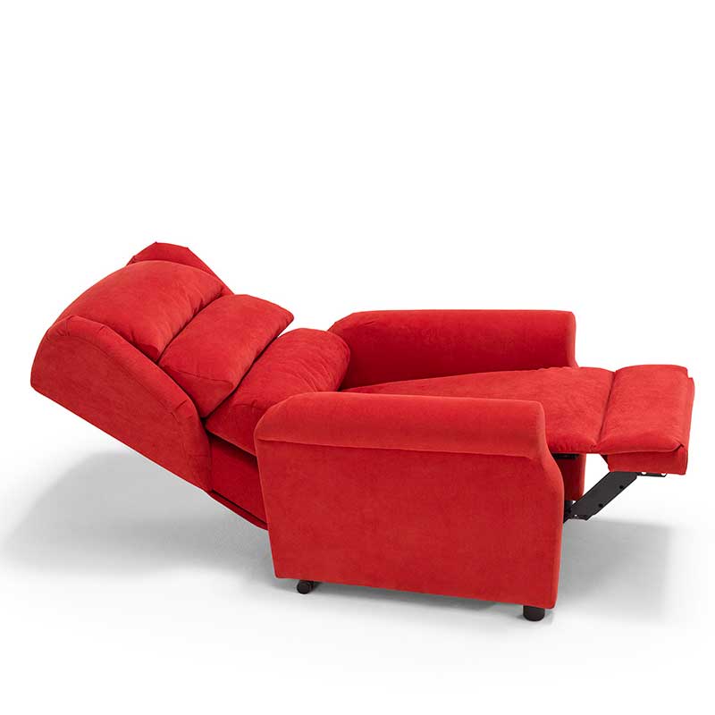 Poltrona relax elettrica TreCuscini | Poltrona con schienale morbido ...